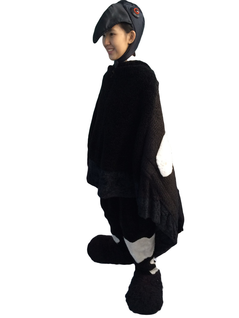 Crow with head cover – Mascot Rental for Event & Children Party