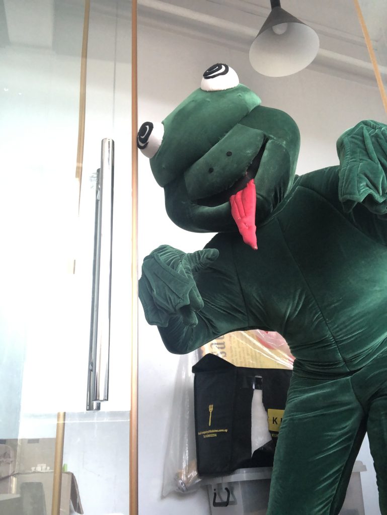 Frog Mascot – Mascot Rental for Event & Children Party